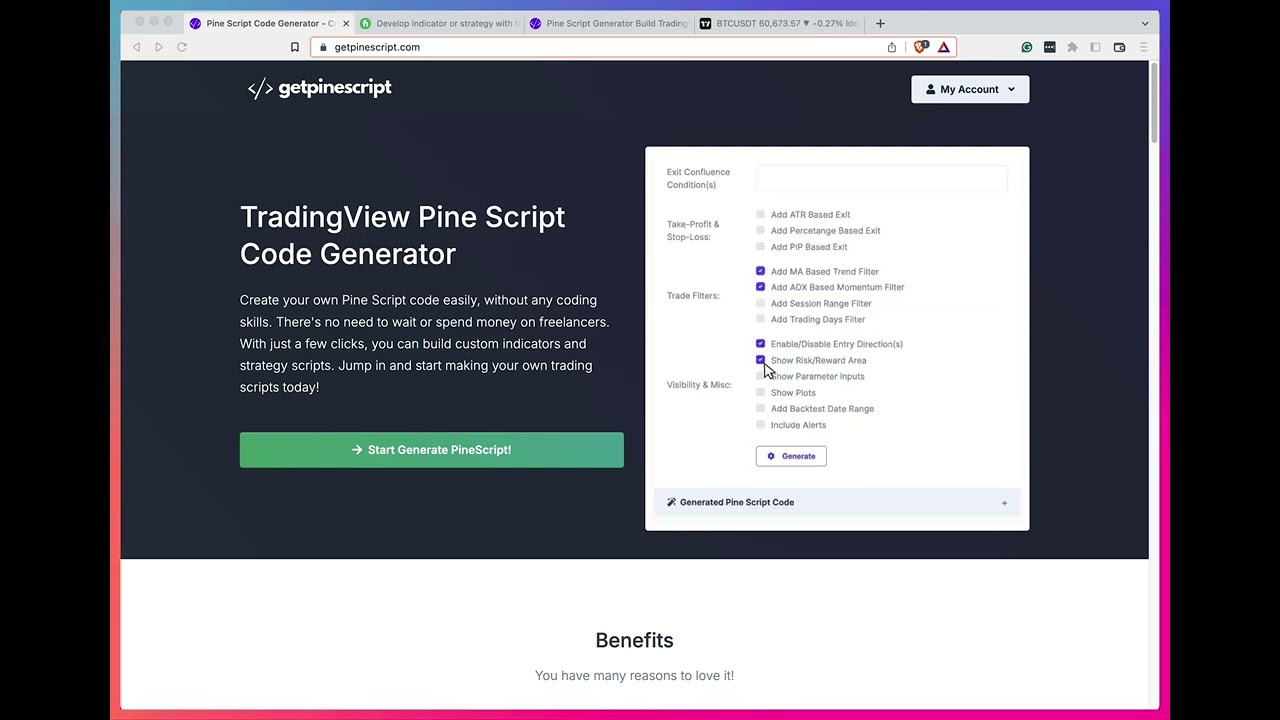 GetPineScript: A Tool for Effortless Pine Script Generation