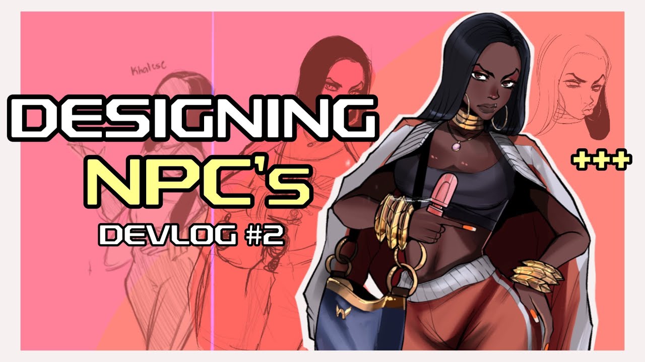 DESIGNING Side Characters for my VISUAL NOVEL! - Bingban’s Prison Palace Devlog #2