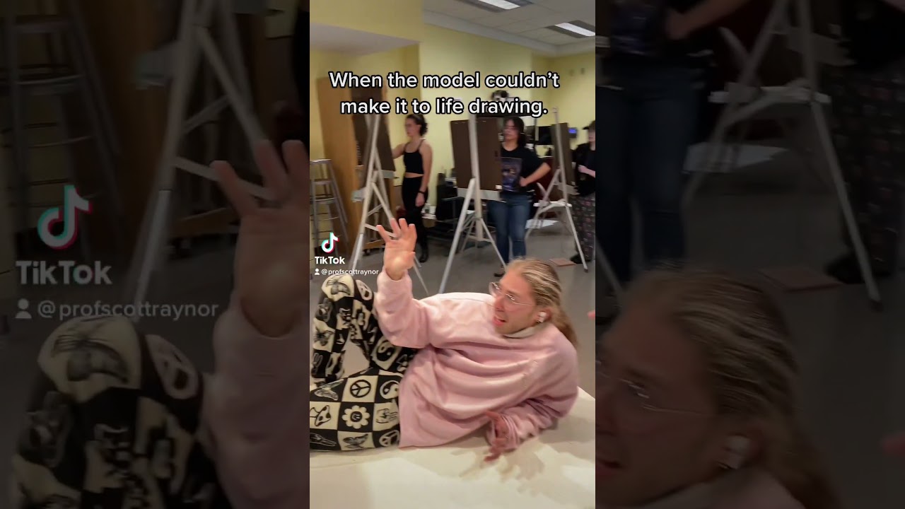 When the model doesn’t show up to Life Drawing #art #artist #artoftheday #painting