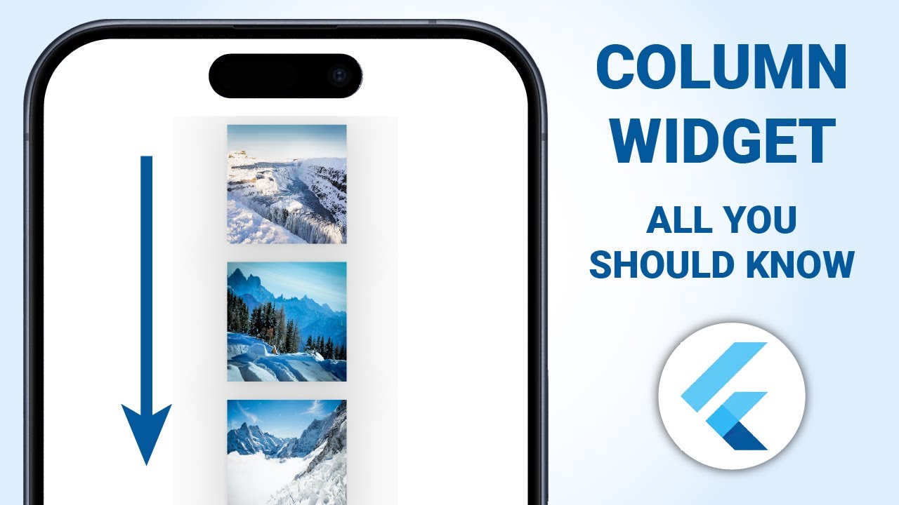 Column Widget - Arrange Items Vertically | Properties explained | Flutter