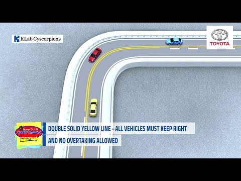 Road Safety Tips: Double Solid Yellow Line Road Marking - Motoring Today