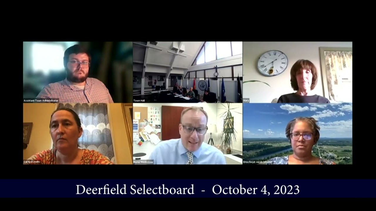 Deerfield Selectboard  -  October 4, 2023