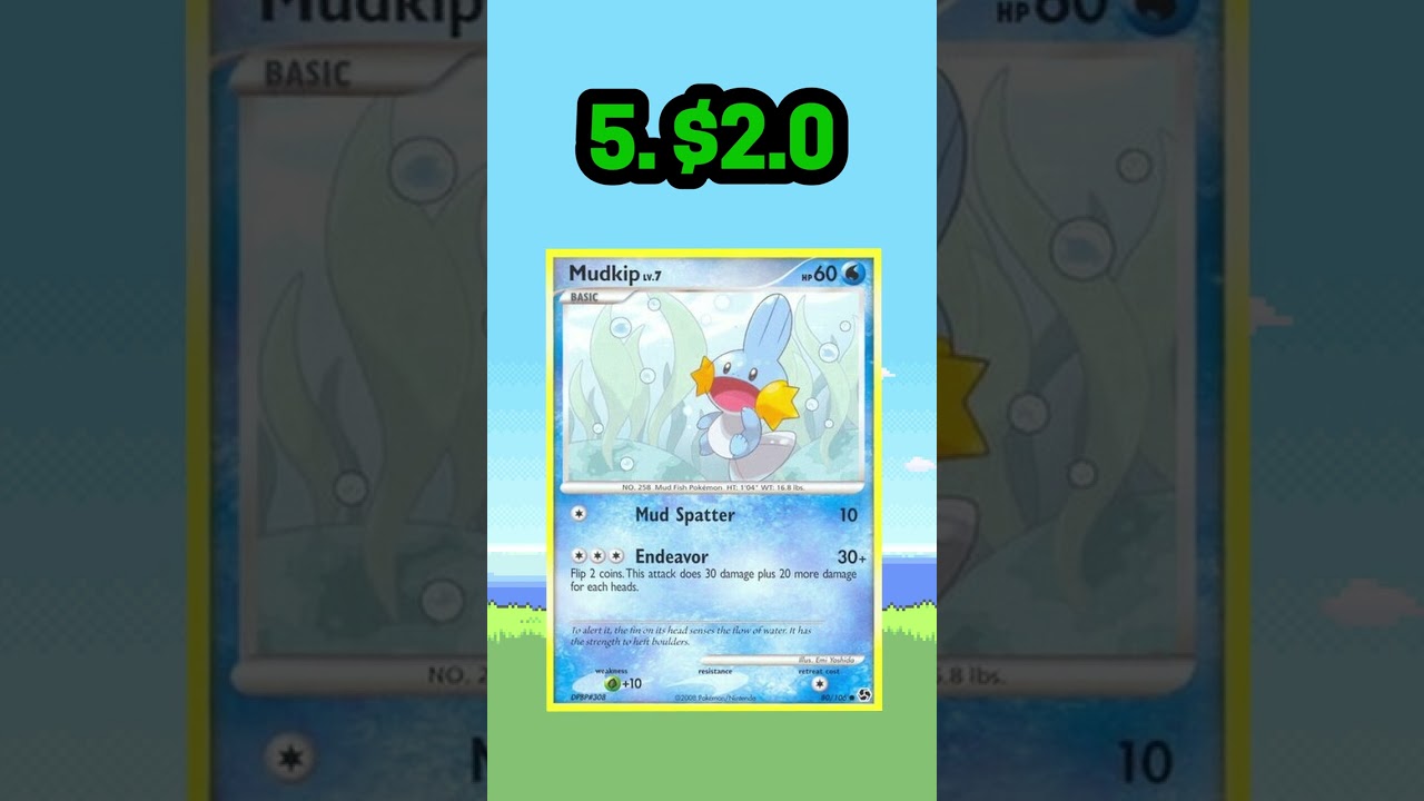 Top 10 Most Expensive Mudkip Pokemon Cards