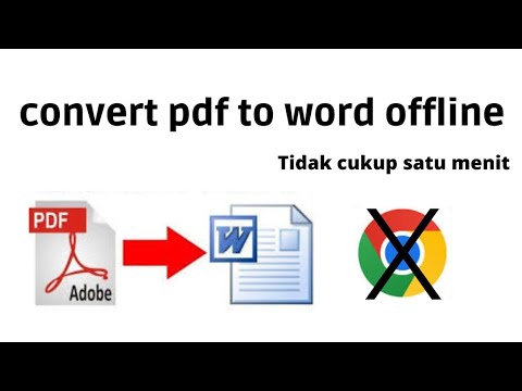 cara convert pdf ke word agar tidak berantakan (tanpa online, internet, aplikasi)