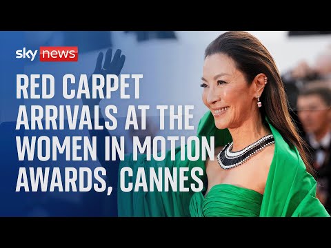 Watch guests arrive at the 2023 Women in Motion Awards in Cannes
