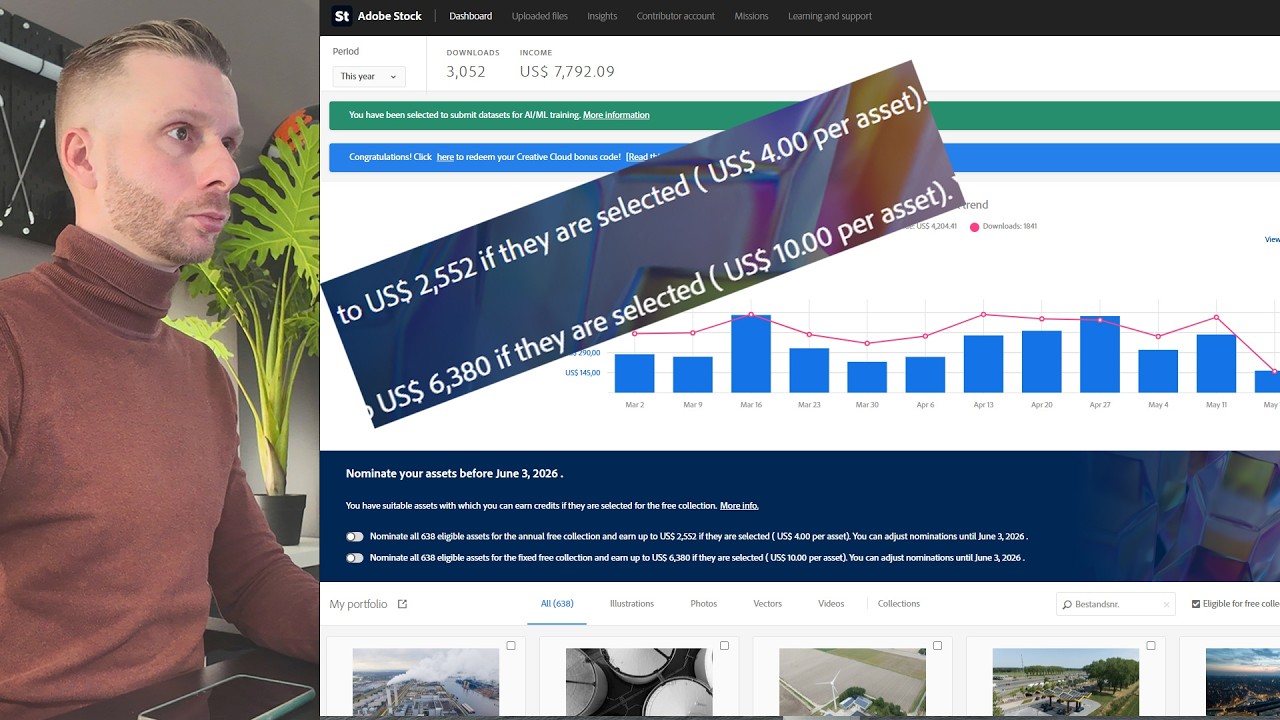 The Adobe Stock Free Collection | May 2026 | An extra $6.380 of earnings?