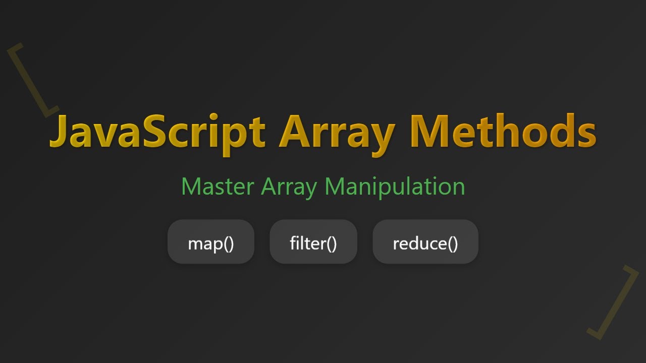 JavaScript Array Methods: Master Map, Filter, Reduce & More