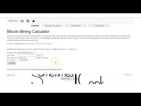 Bitcoin Mining Calculator Profit - How to work it out!