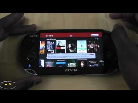 Neflix app on the PS Vita- Booredatwork.com