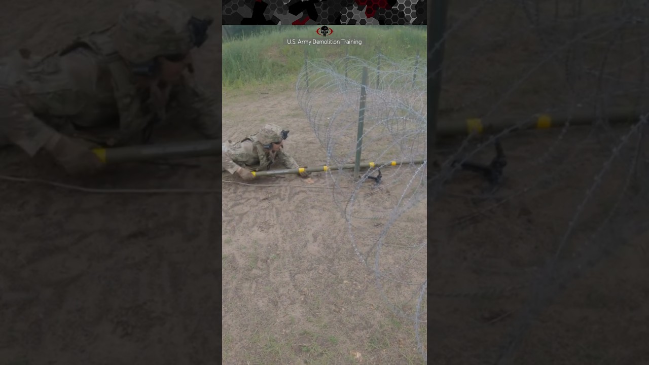 Using a Bangalore Torpedo to Clear a Complex Obstacle