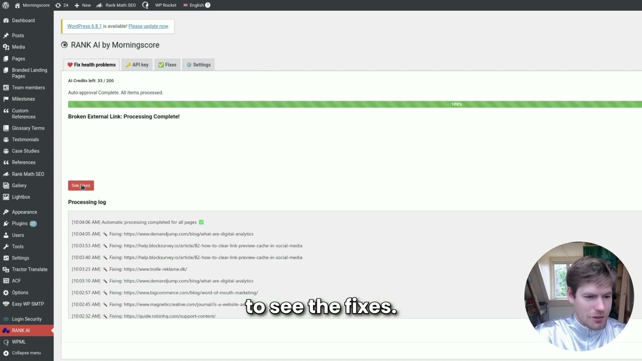 Automatic AI SEO fixes with new WordPress Plugin