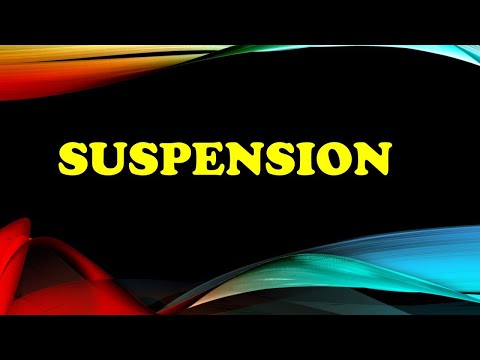 What is Suspension.