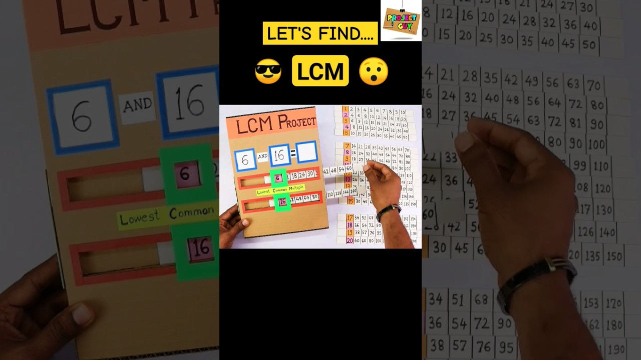 Let's Find....LCM 😉 | Amazing Maths Project | math project| math working model #maths #lcm #diy