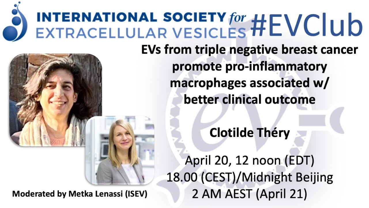 Clotilde Théry: EVs from triple negative breast cancer promote pro-inflammatory macrophages