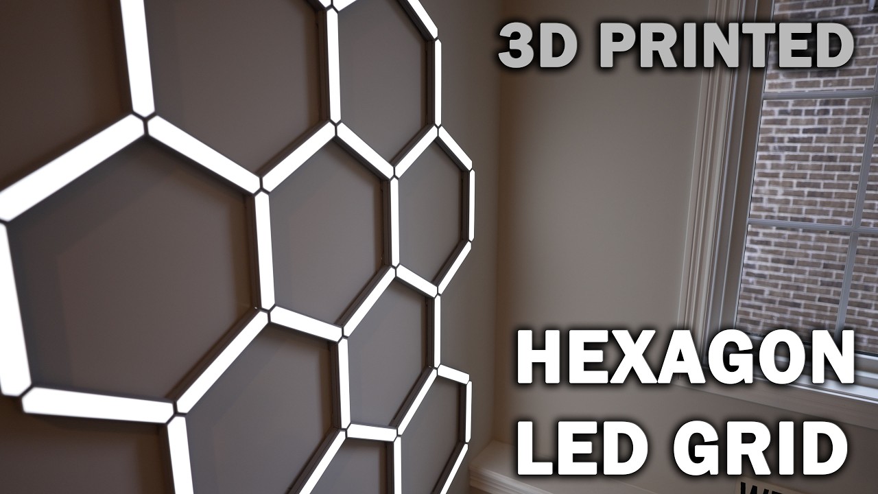 Making an AMAZING Hexagon LED Grid with 3D Printing!
