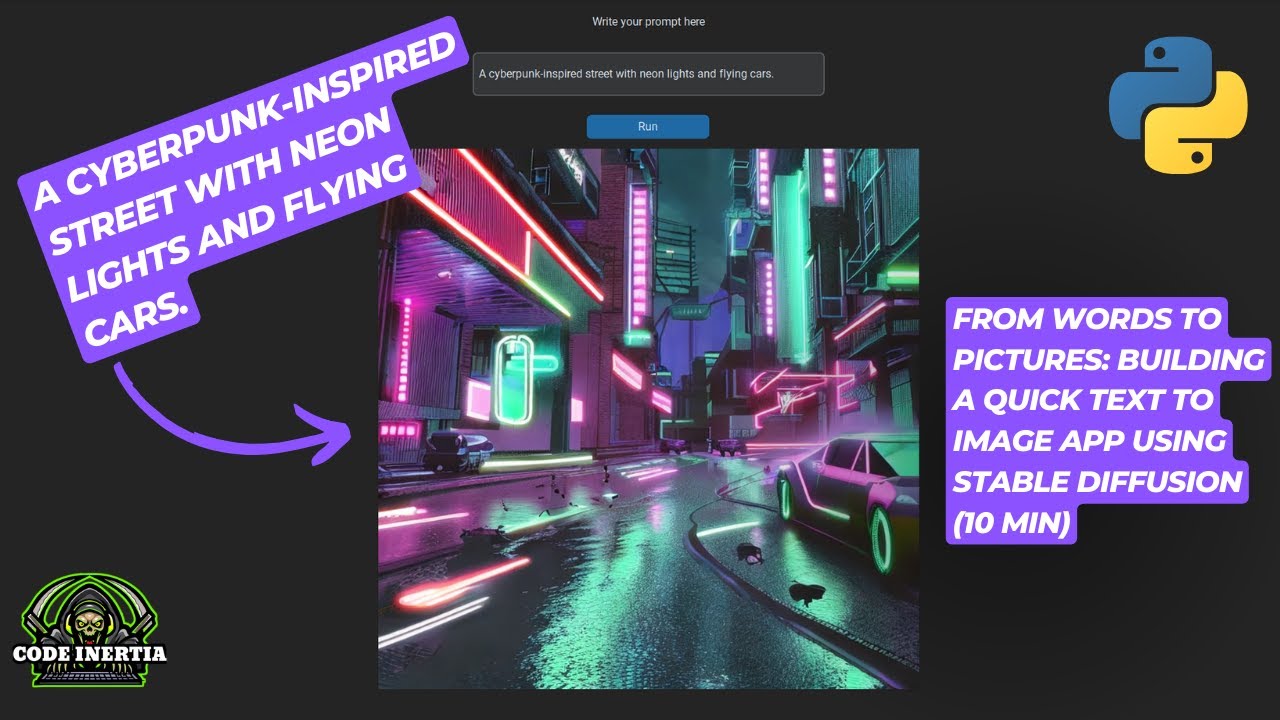 From Words to Pictures: Building a Quick Text to Image App using Stable Diffusion (10 Min)