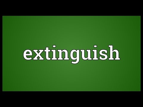 Extinguish Meaning
