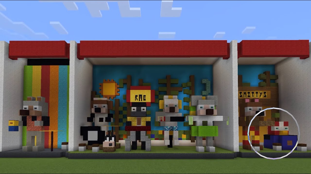 Rock Afire Explosion Recreation in Minecraft
