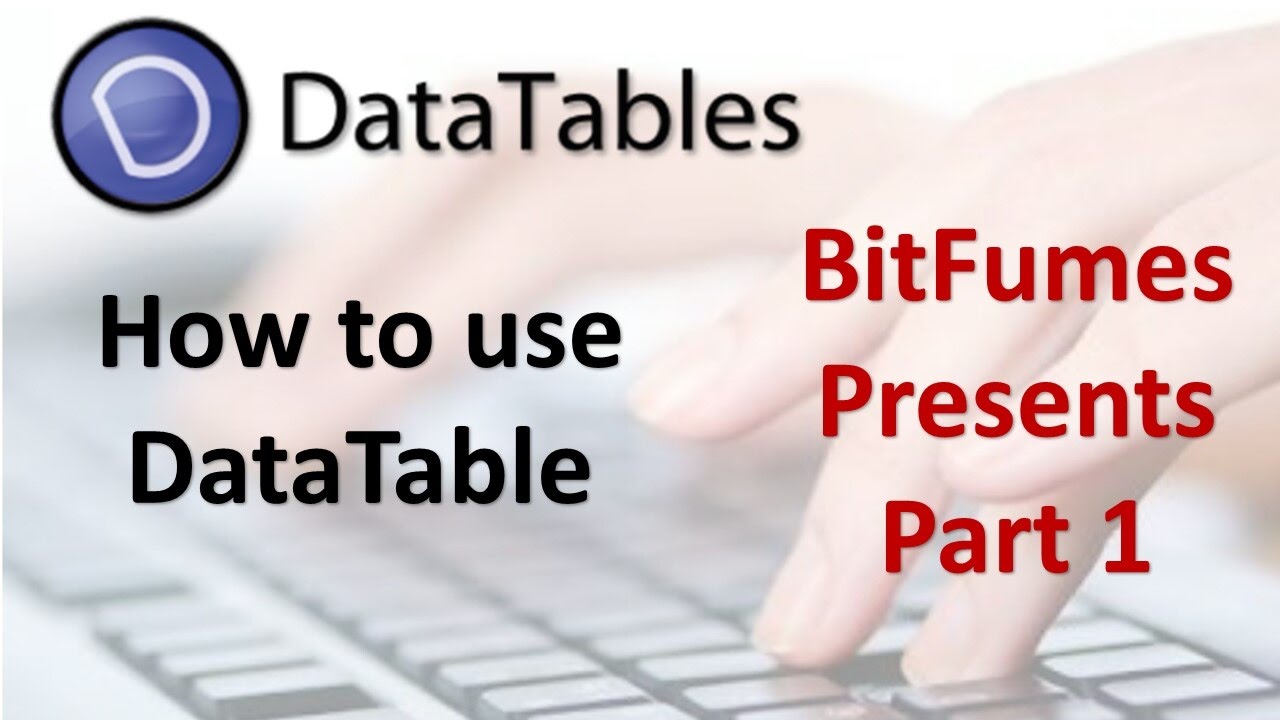 Datatable tutorial Part 1| How to use database | Bitfumes
