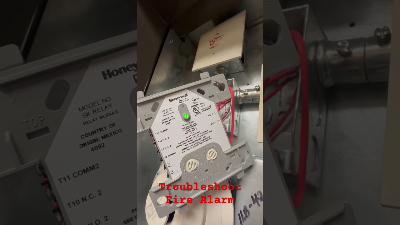 #firealarm Elevator Relay Replacement. Problem Solved