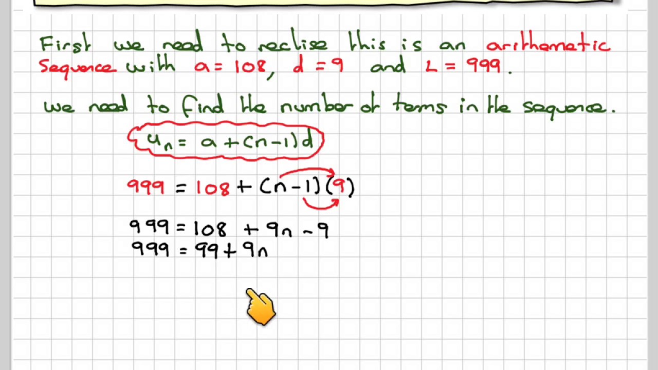 Finding the sum of multiples of 9