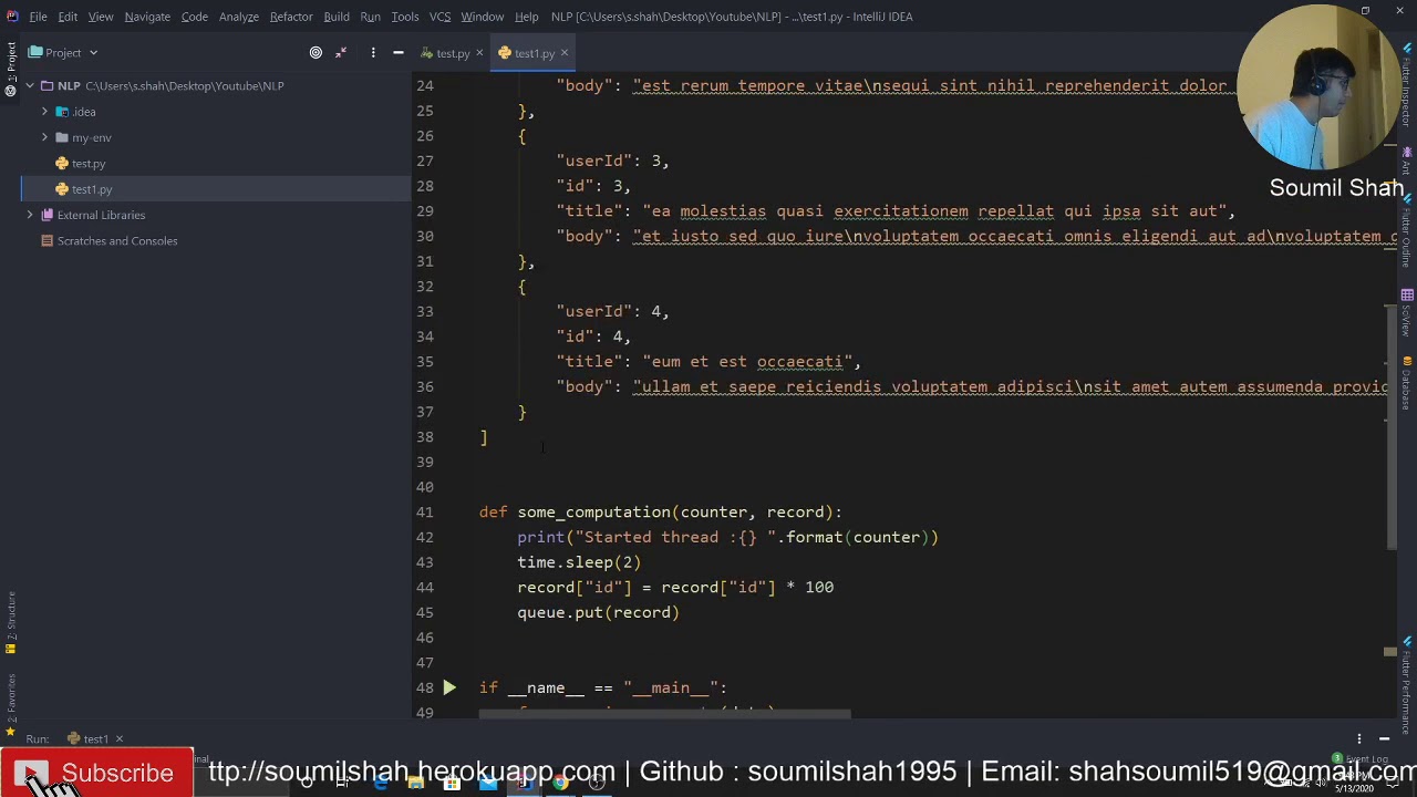 Processing Json documents in parallel using threadding python