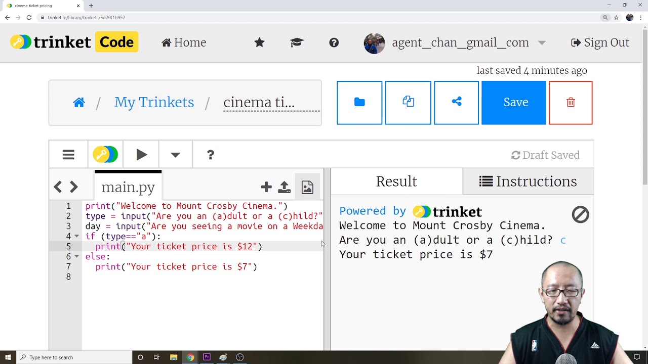 Python Lesson 5 - Nested If Statements