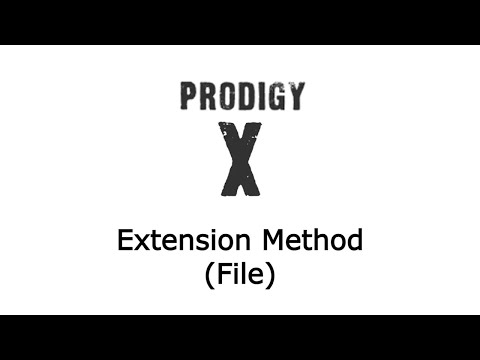 Prodigy X | Extension Method (File)