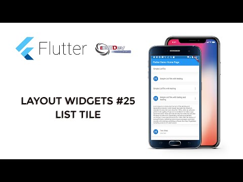 Learn Flutter Tutorial Layout Widgets 25 ListTile - Mind Luster