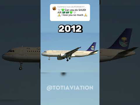 Evolution of Saudi Arabian Airlines ???????? #aviation