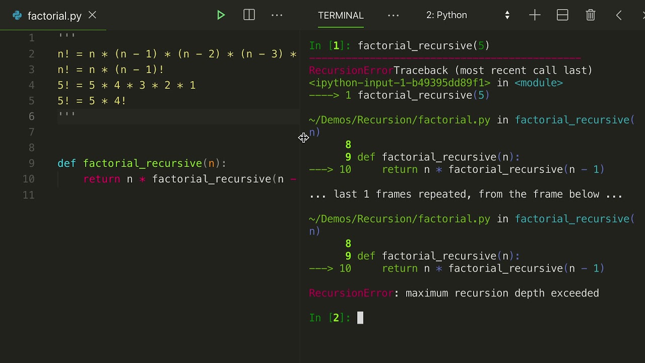 Recursion in Python: Defining a Recursive Function