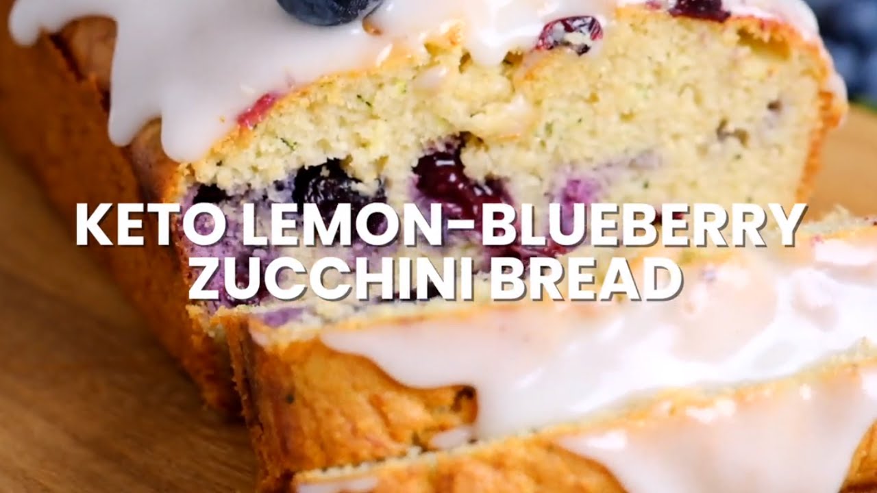 KETO LEMON-BLUEBERRY ZUCCHINI BREAD #shorts #cooking