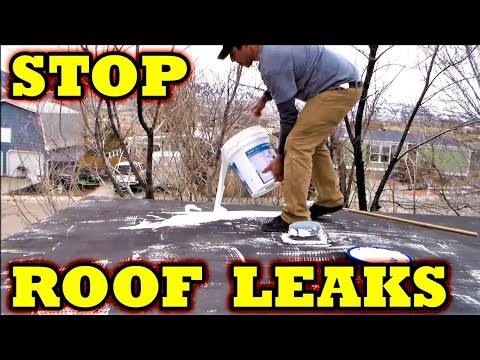 Mobile Home how to stop metal roof leaks with STA-KOOL elastomeric coatings