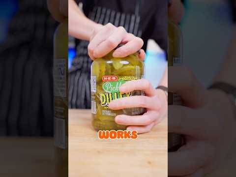 Trick To Open Any Pickle Jar