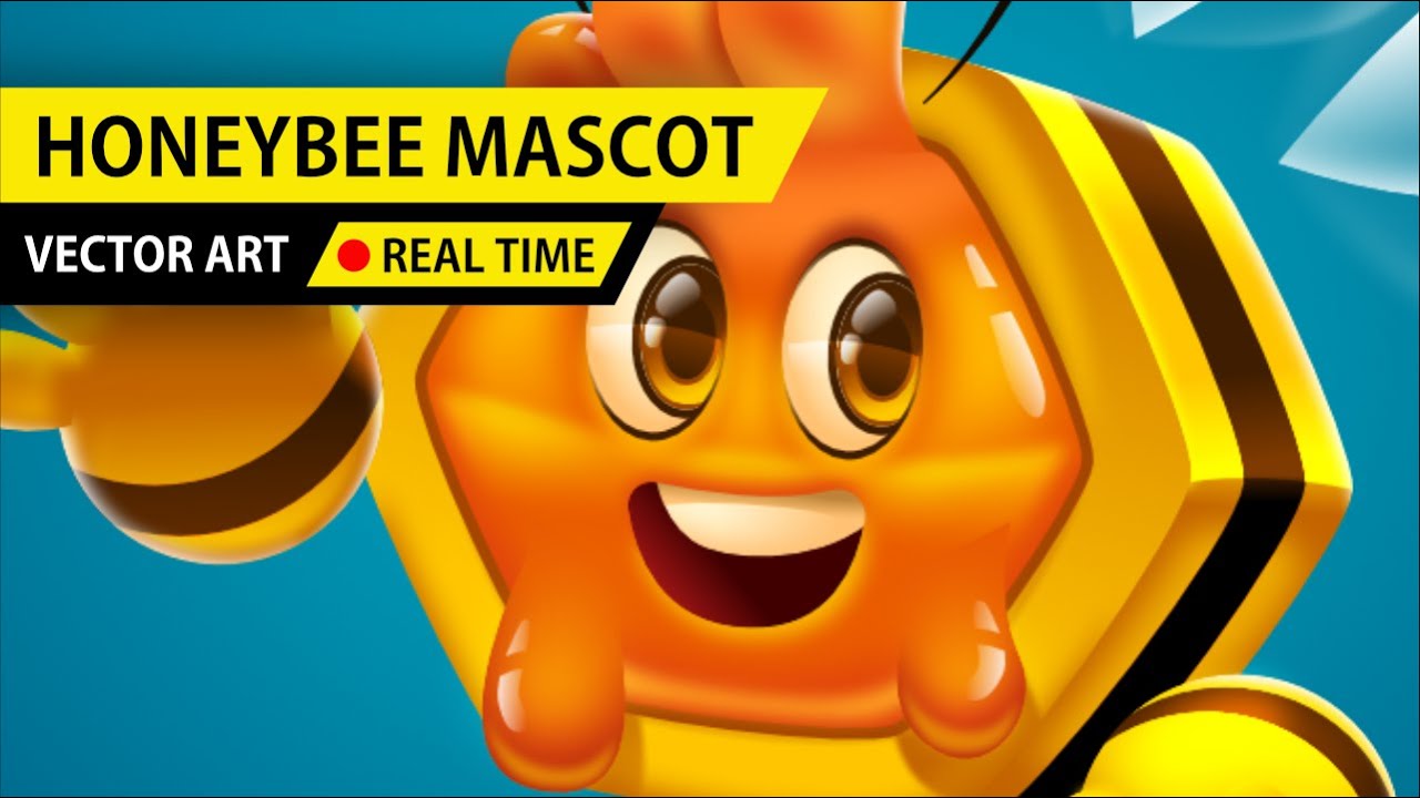 Honeybee Vector Illustration - Full Video