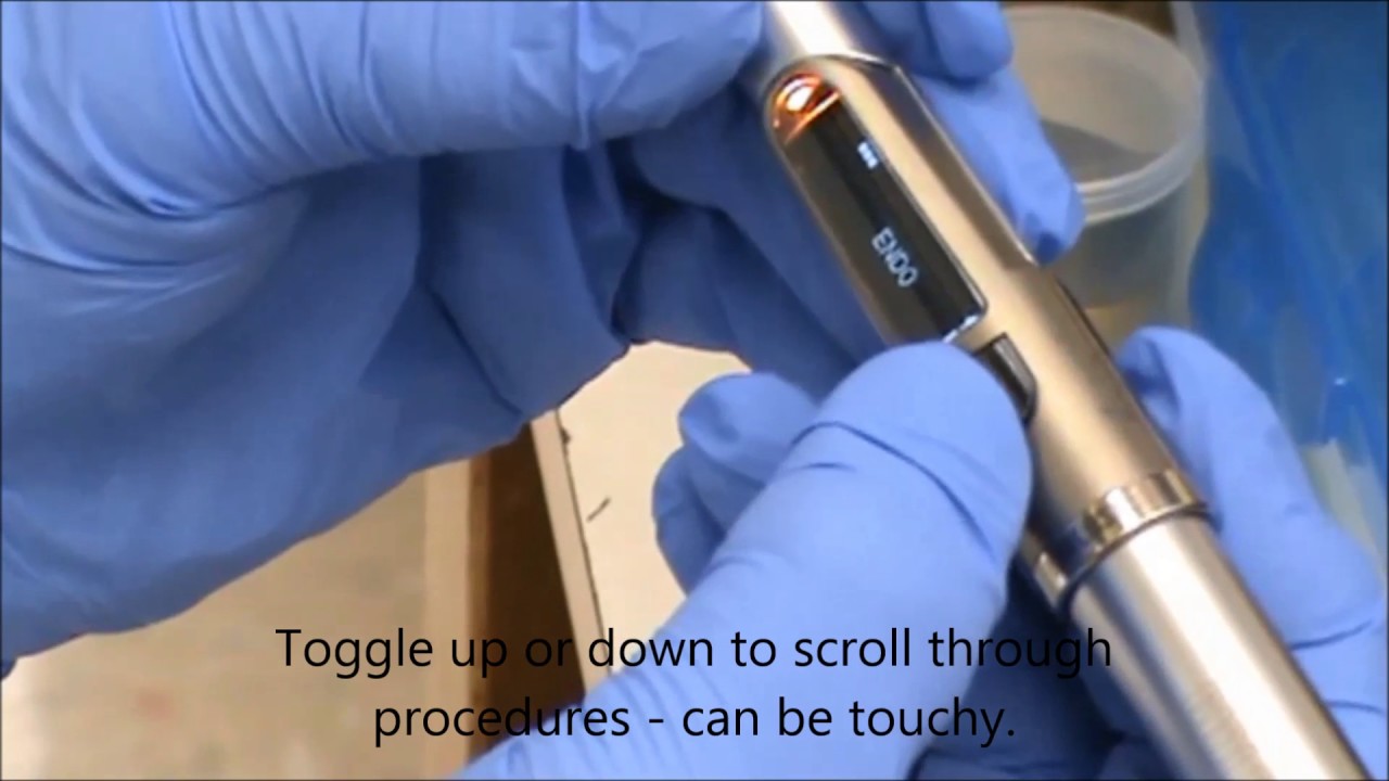 iLase soft tissue diode laser initiation and setup