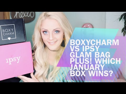 Ipsy Glam Bag Plus Vs Boxycharm ~ January Unboxings! Which Subscription Won?