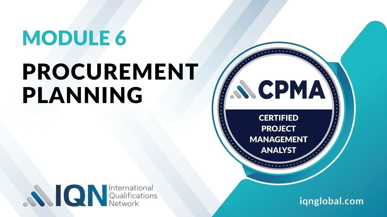 Mastering Procurement Planning with CPMA Guidelines