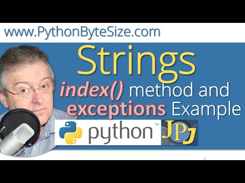 The Python index() method and exceptions