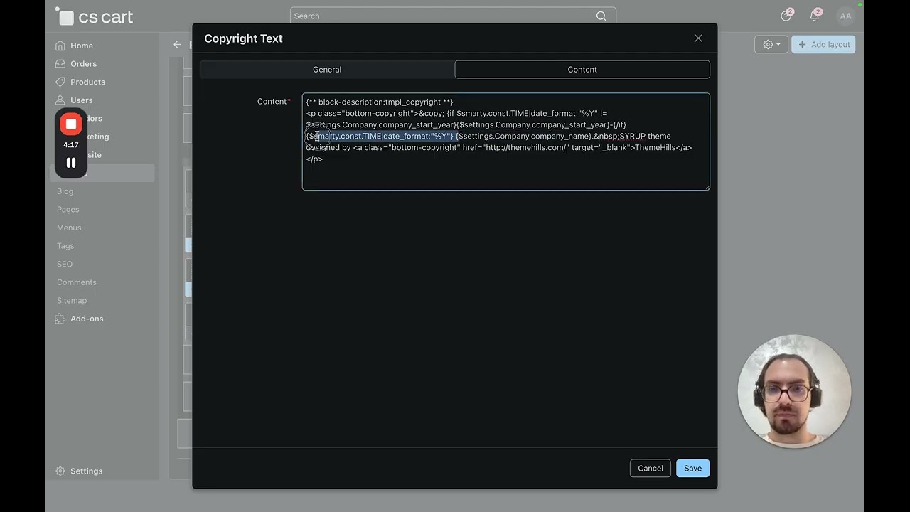 SyrupTheme Bug Fix for CS-Cart 4.19.1