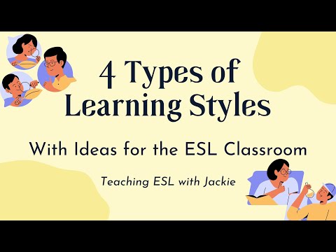4 Types of Learning Styles With Ideas for the ESL Classroom | Visual, Kinesthetic, Auditory & More