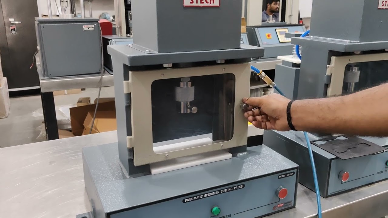PNEUMATIC SPECIMEN CUTTING PRESS | STECH ENGINEERS |