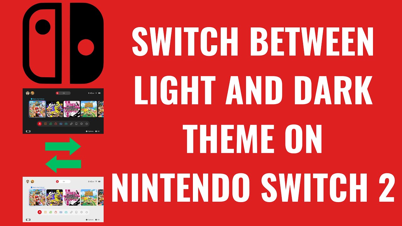 How to Switch Between Light and Dark Theme on Nintendo Switch 2