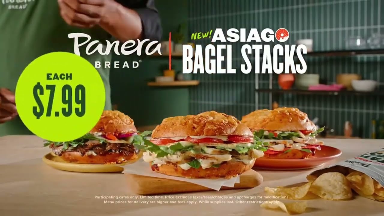 Panera bread - New Asiag Bagel Stacks (March 2025)