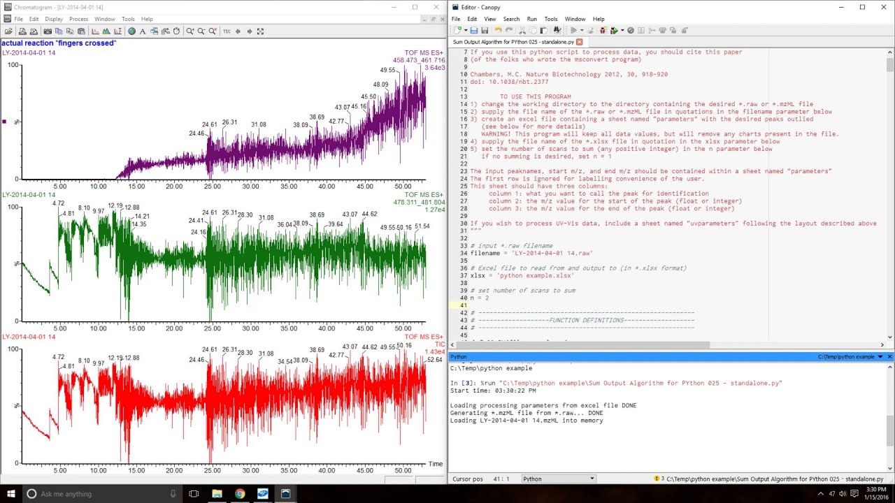 SOAPy  python script tutorial (scan binning)