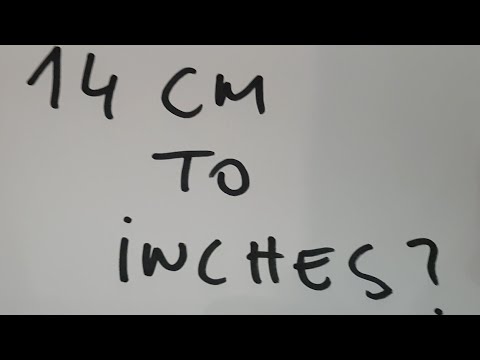 14 cm to inches?