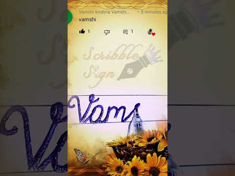Vamshi Name Writing (Special Requested VIDEO) #namewriting #cursivewriting #shorts #calligraphy