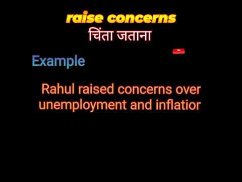 Raise Concerns Meaning in Hindi। Improve Vocab। @competition3485