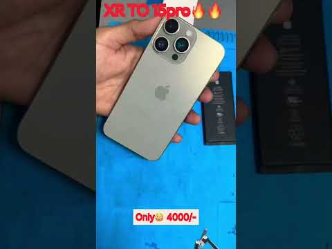 Iphone xr to 15 pro converter #iphone #iphonerepair #convert #15pro #naturaltitanium #iphonexr #like