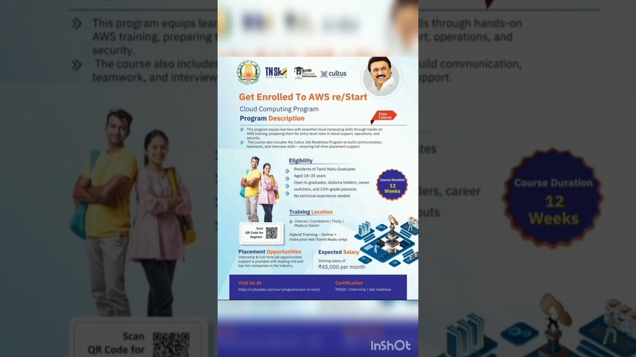 🎉TNSDC offering AWS/restart cloud computing program 😍IT fundamentals💥#tnsdc #skilldevelopment#skill